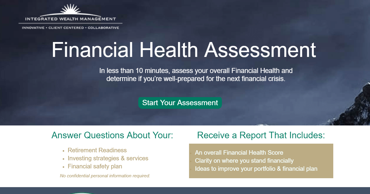 Your Financial Health Assessment Tool